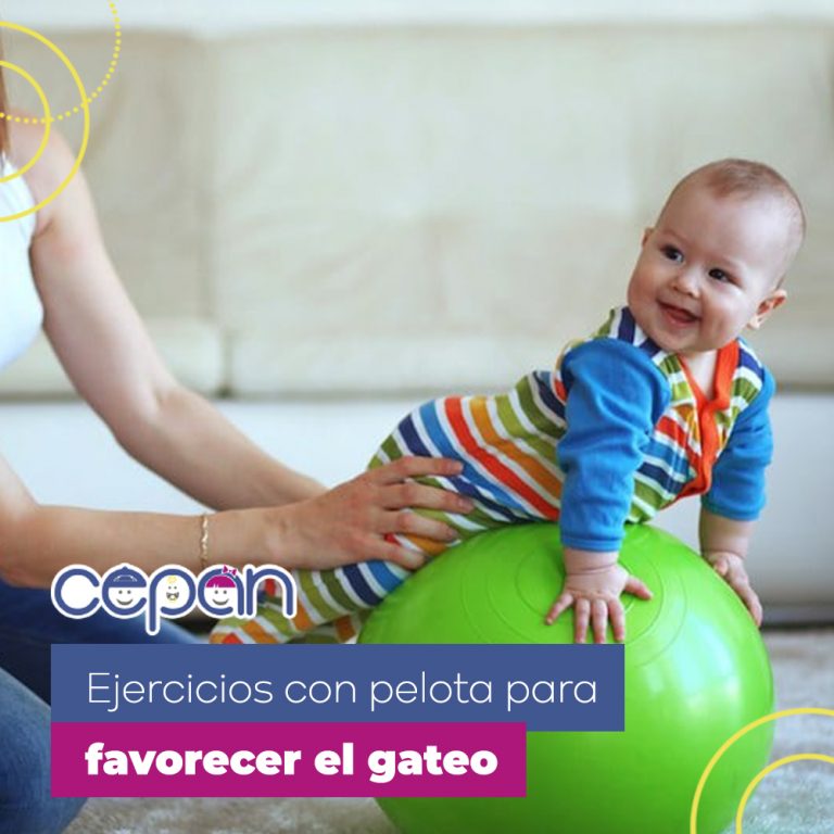 Ejercicios con pelota para favorecer el gateo - cepancepan